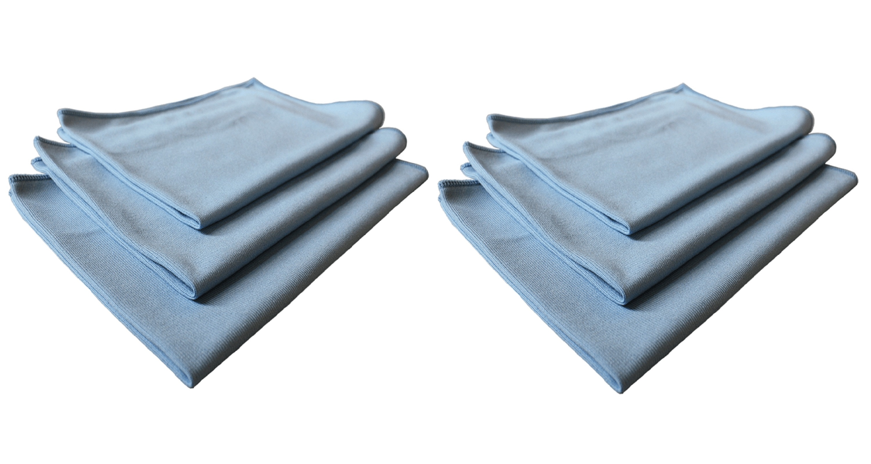 Real Clean 16x16 Premium Microfiber Blue Window Glass Cleaning Towel ...