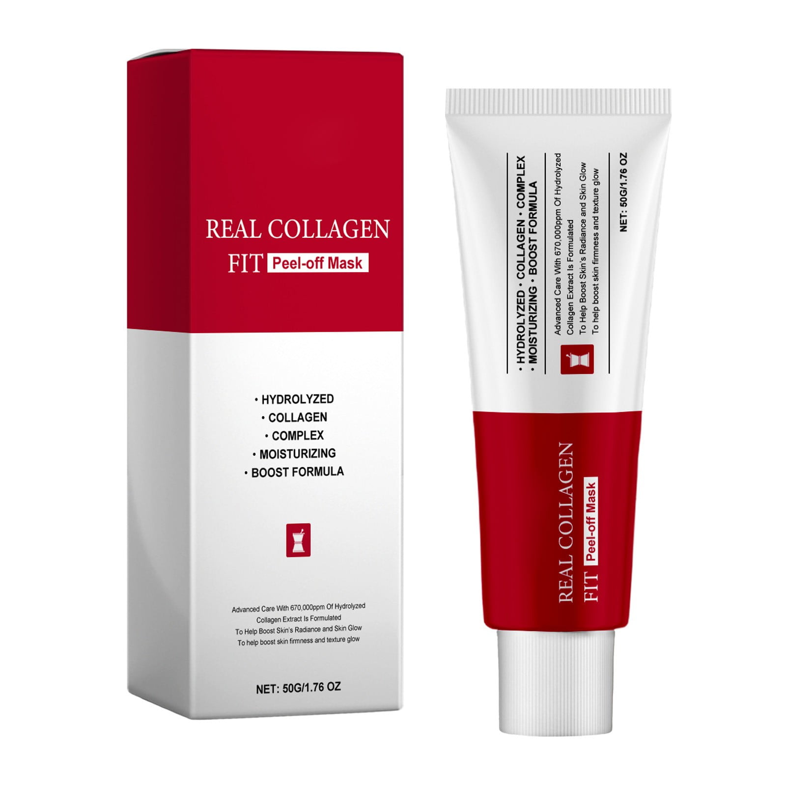 Real Collagen Fit Hydrolyzed Collagen Mask | Peel Off Facial Mask for ...