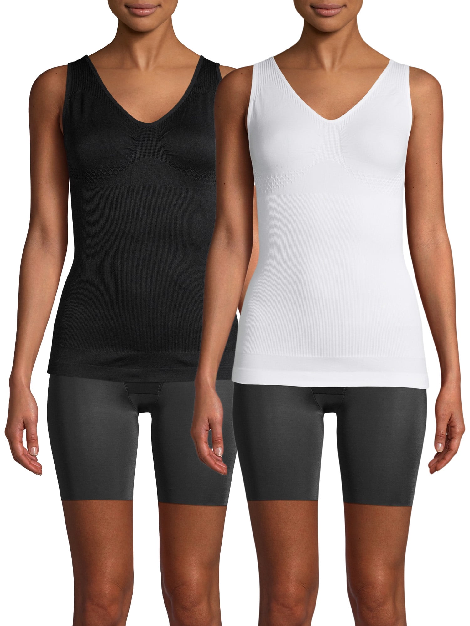 Real Comfort Alyssa 2-Pack Molded Cup Shaping Camisole - Walmart.com