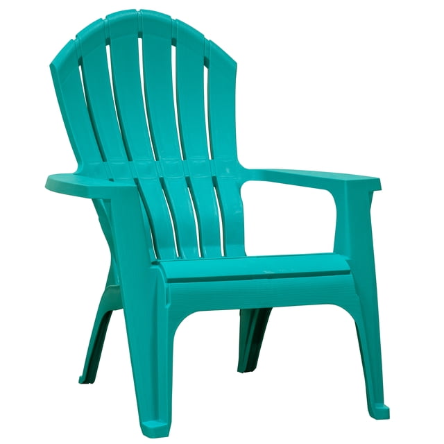 Real Comfort Outdoor Resin Stackable Adirondack Chair, Teal - Walmart.com