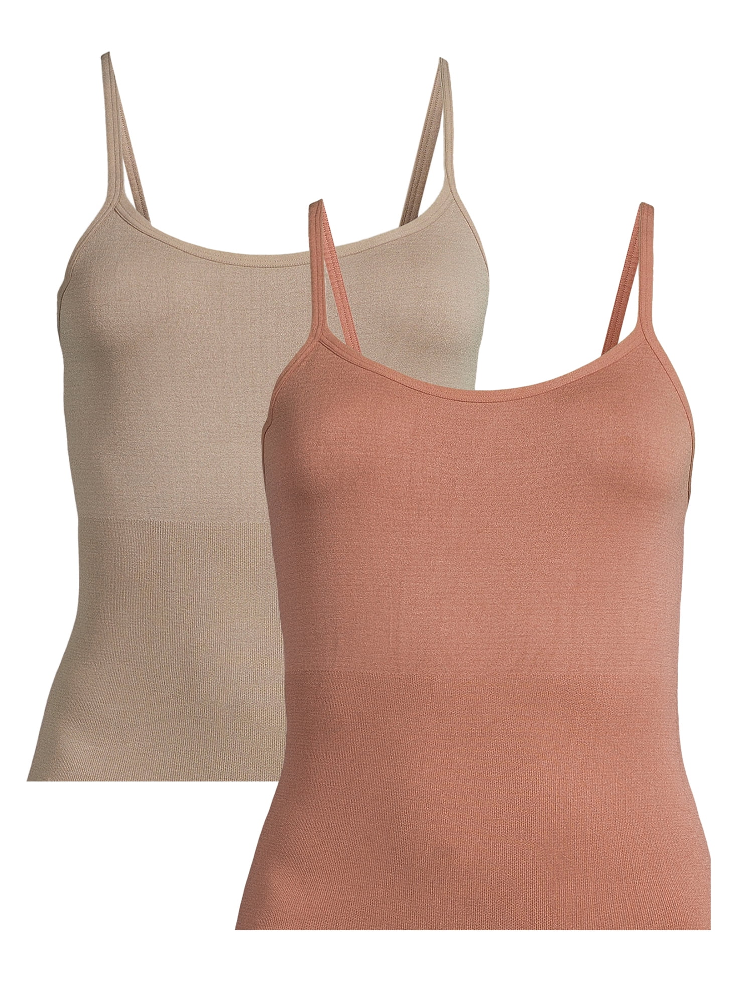 Real Comfort Women's Linda Seamless Shaping Camisole, 2-Pack - Walmart.com
