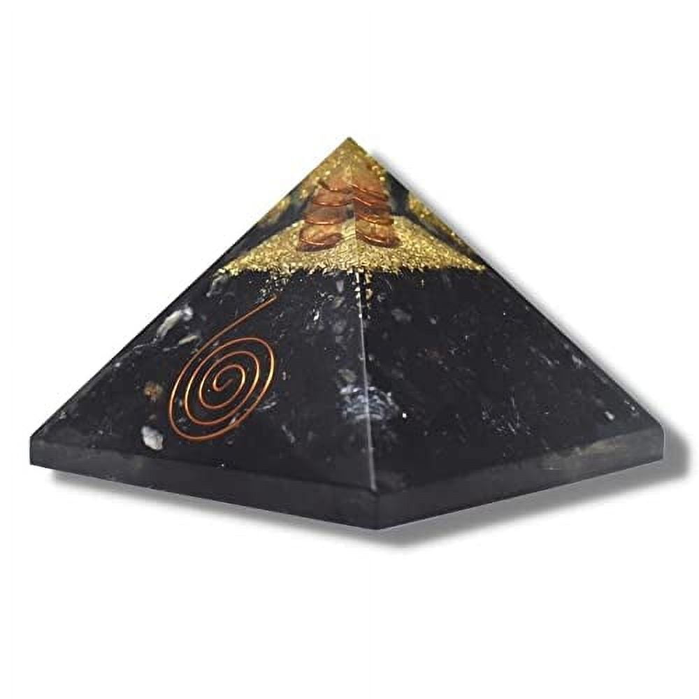 Real Crystal Shungite Orgonite Pyramid Crystal Point, Pyramid for Gift ...