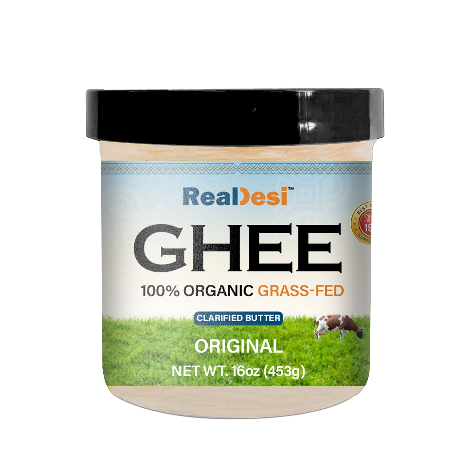 Real Desi Ghee 100% Organic Grass-Feed Clarified Butter Original for ...