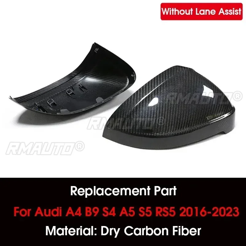 Real Dry Carbon Fiber Car Side Mirror Cover Replacement RearView Mirror ...
