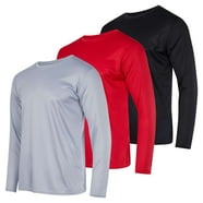 Real Essentials Men's 4 Pack: Quick-Dry, Moisture Wicking Performance ...