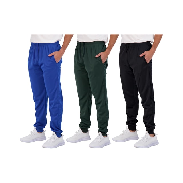 Real Essentials 3 Pack: Boy's Active Athletic Casual Jogger Sweatpants ...