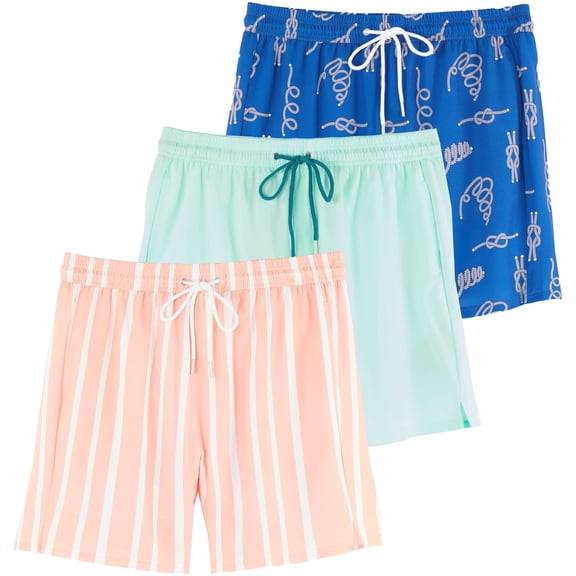 Conairie Men's Swim Trunks Solid Elastic Waist Quick Dry Bathing Suit ...