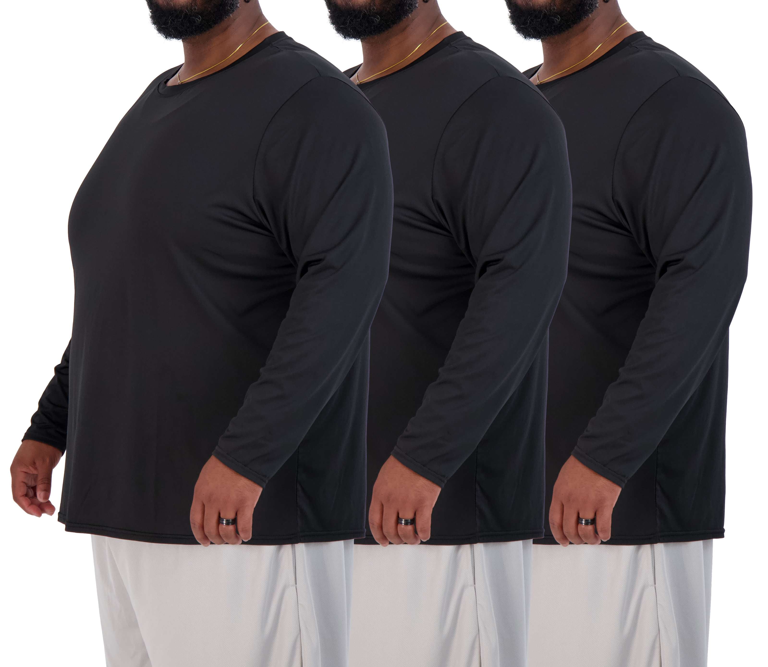 Real Essentials Men's Big & Tall 3 Pack: Tech Stretch Long & Short ...