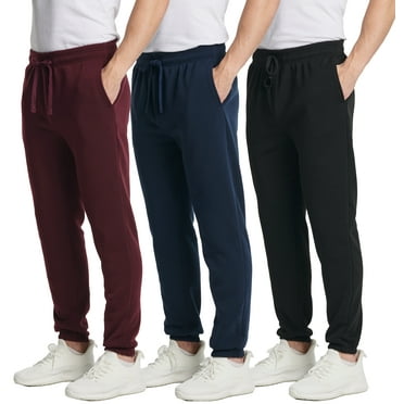3 Pack: Women's Relaxed Fit Fleece Open Bottom Sweatpants Pockets ...