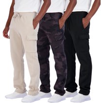 Pro Club Men's Heavyweight Fleece Cargo Sweatpants Charcoal(Dark Gray ...