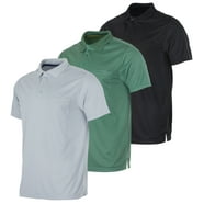 Free Shipping! 5-Pack Men's Dry Fit Moisture-Wicking Polo Shirt (S-3XL) - Walmart.com