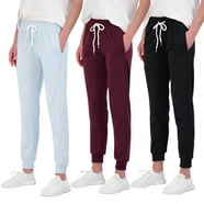 Real Essentials 3 Pack: Women's Fleece Jogger Sweatpants (Available in ...