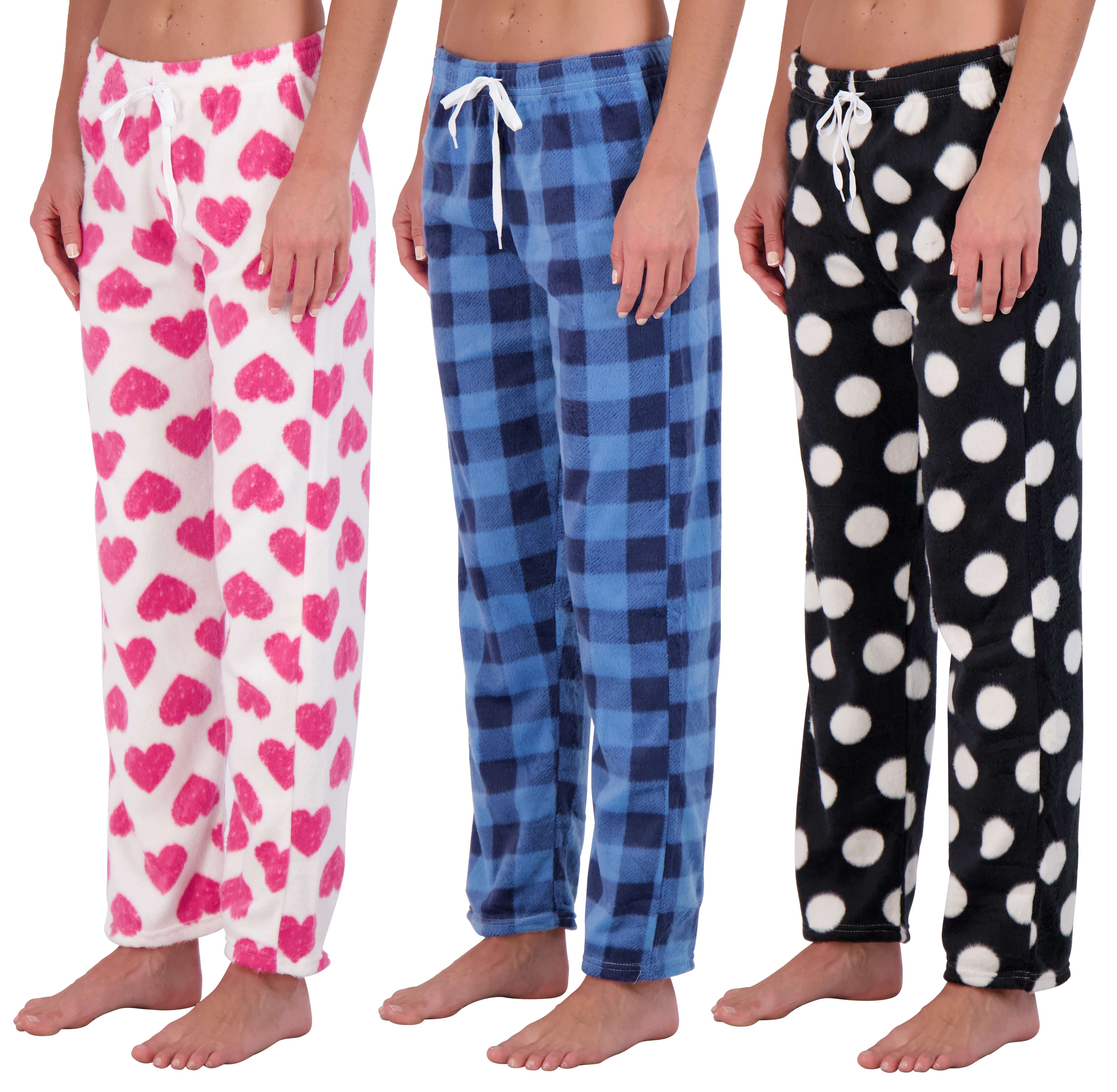 Real Essentials 3 Pack: Women’s Ultra-Soft Comfy Pajama Lounge Pants ...