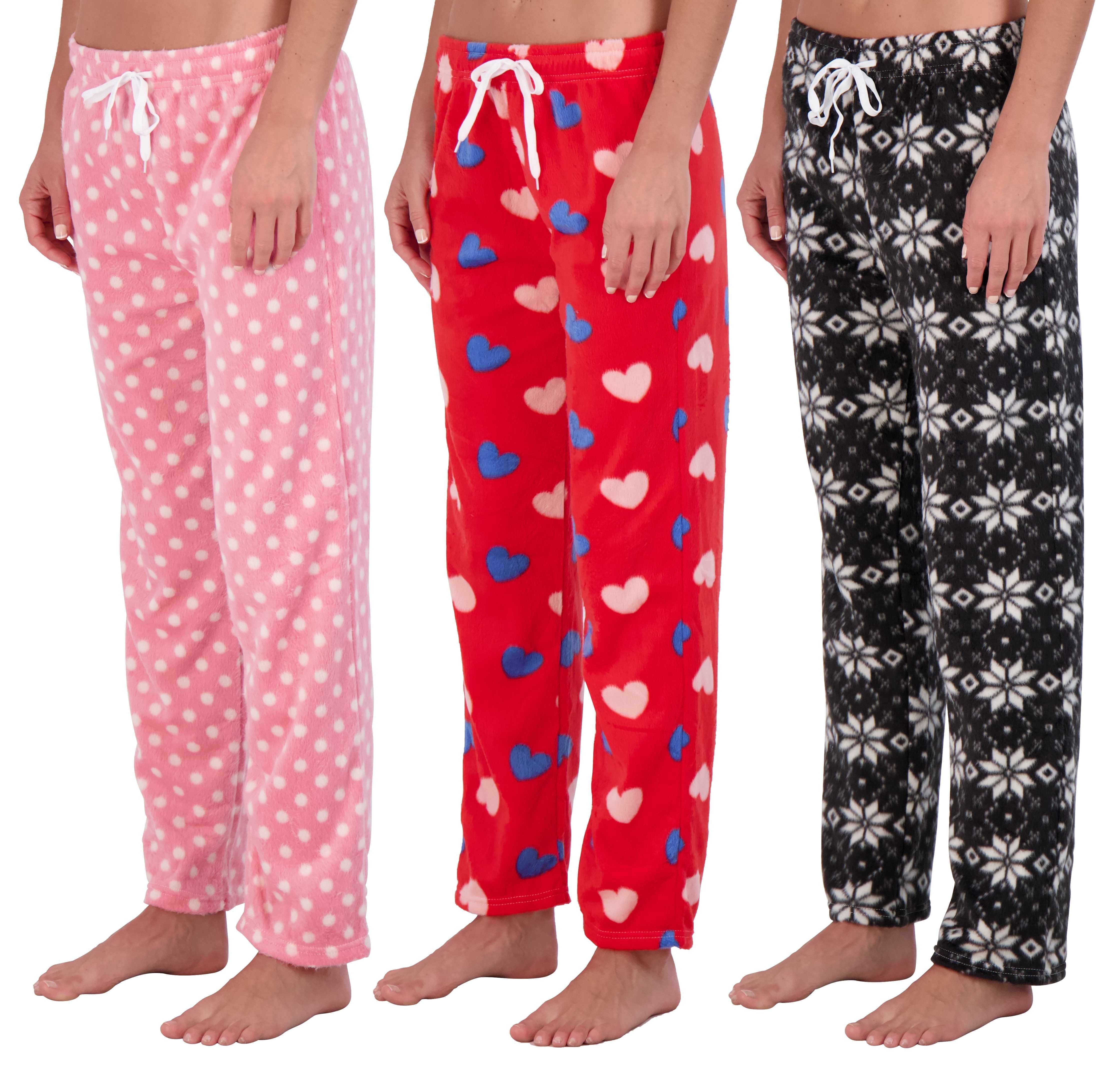 Real Essentials 3 Pack: Women’s Ultra-Soft Comfy Pajama Lounge Pants ...