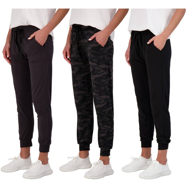 Real Essentials 3-Pack Women's Ultra-Soft Lounge Sweatpants with ...