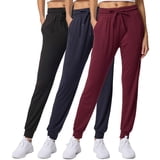 Real Essentials, Women's Ultra-Soft Lounge Joggers, Plus Size, 3 Pack ...