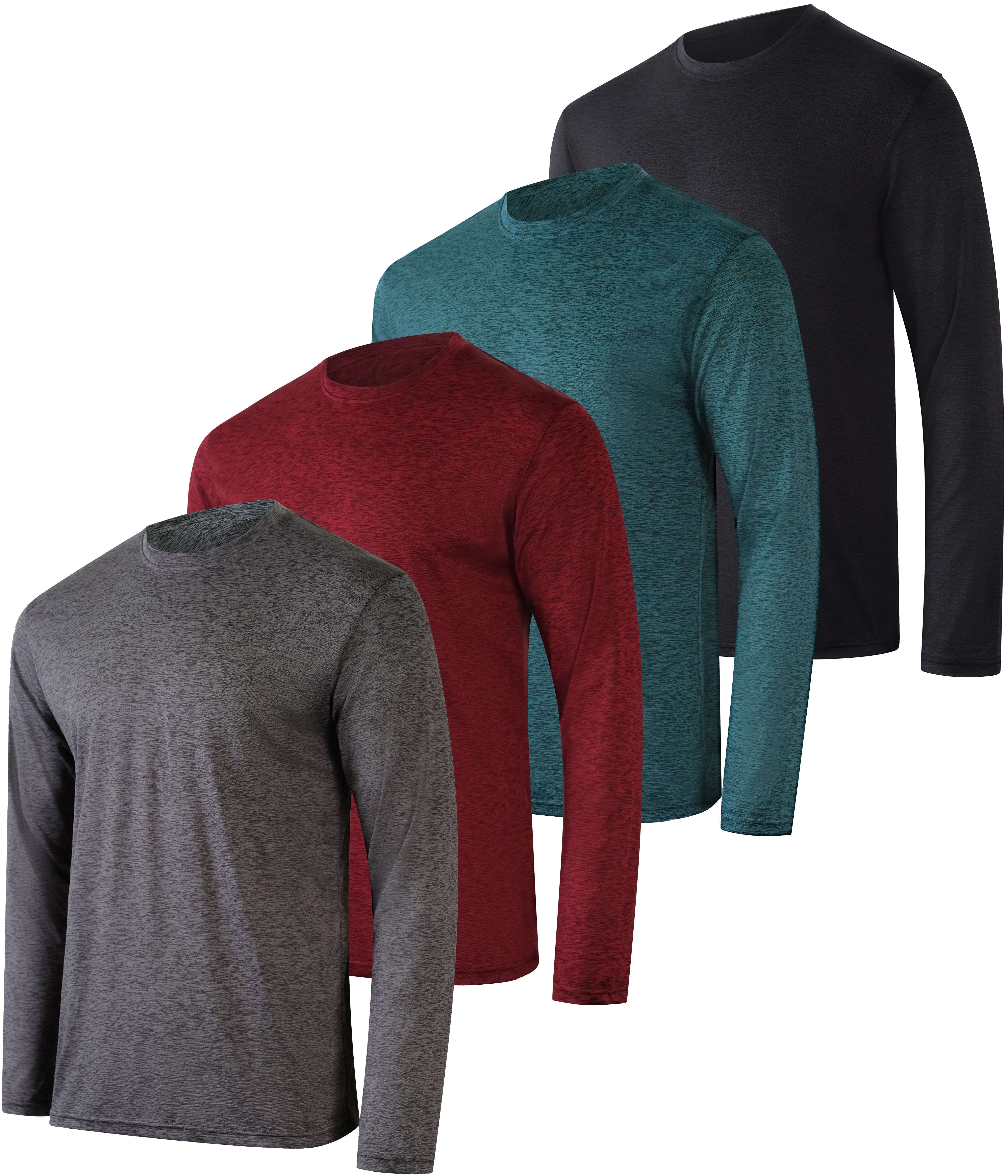 Real Essentials Men's UV Sun Protective Long Sleeve Shirt, UPF 50 ...