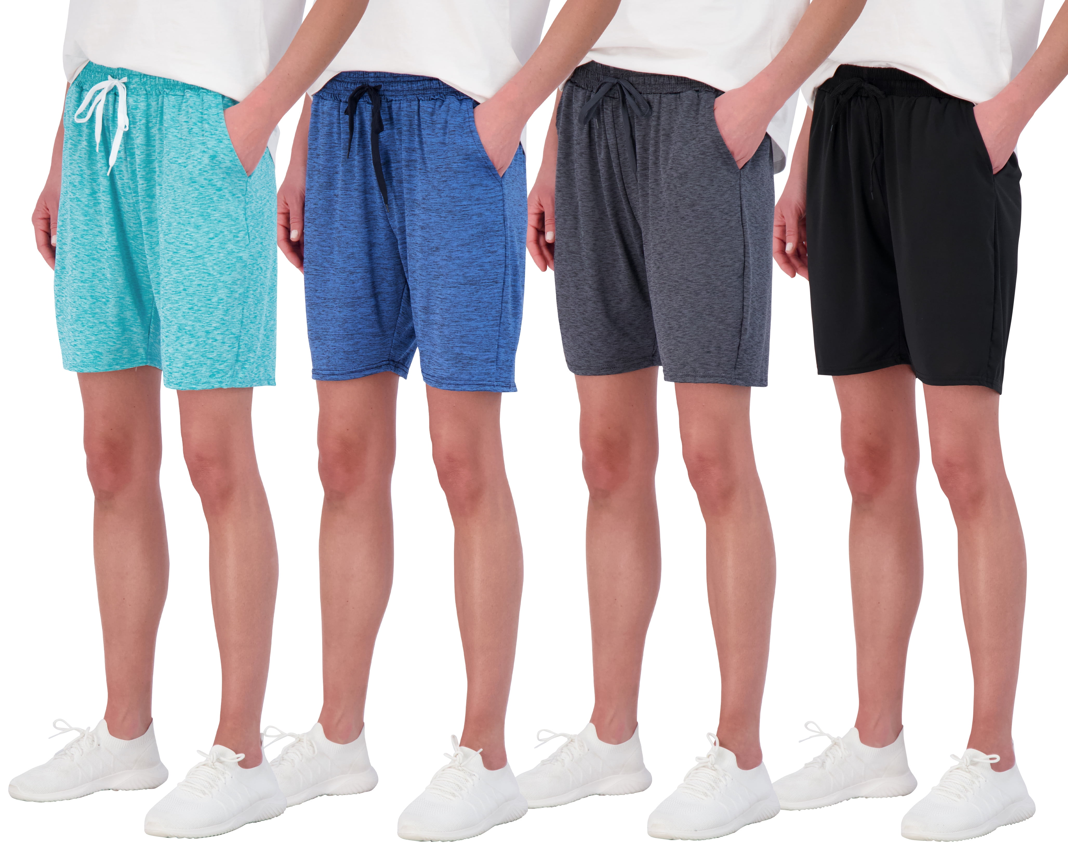 Free Shipping! Real Essentials 4 Pack: Women's Dry-Fit Athletic 7 ...