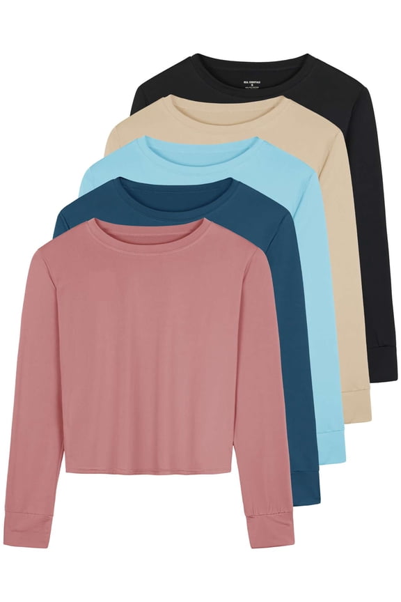 Turtleneck Long Sleeve Crop Top