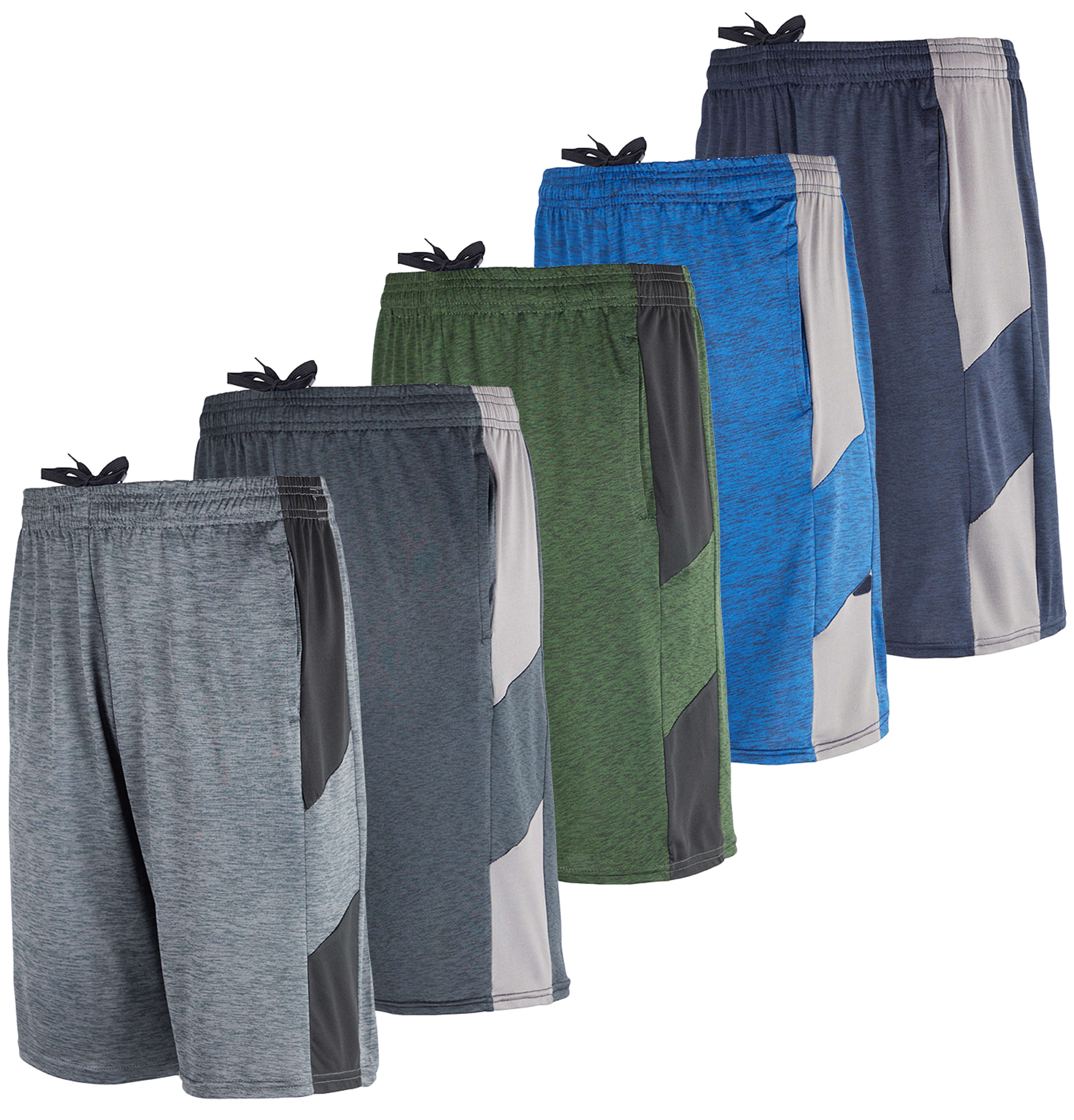 "Real Essentials Youth Dry Fit Athletic Shorts, Boys & Girls Activewear ...