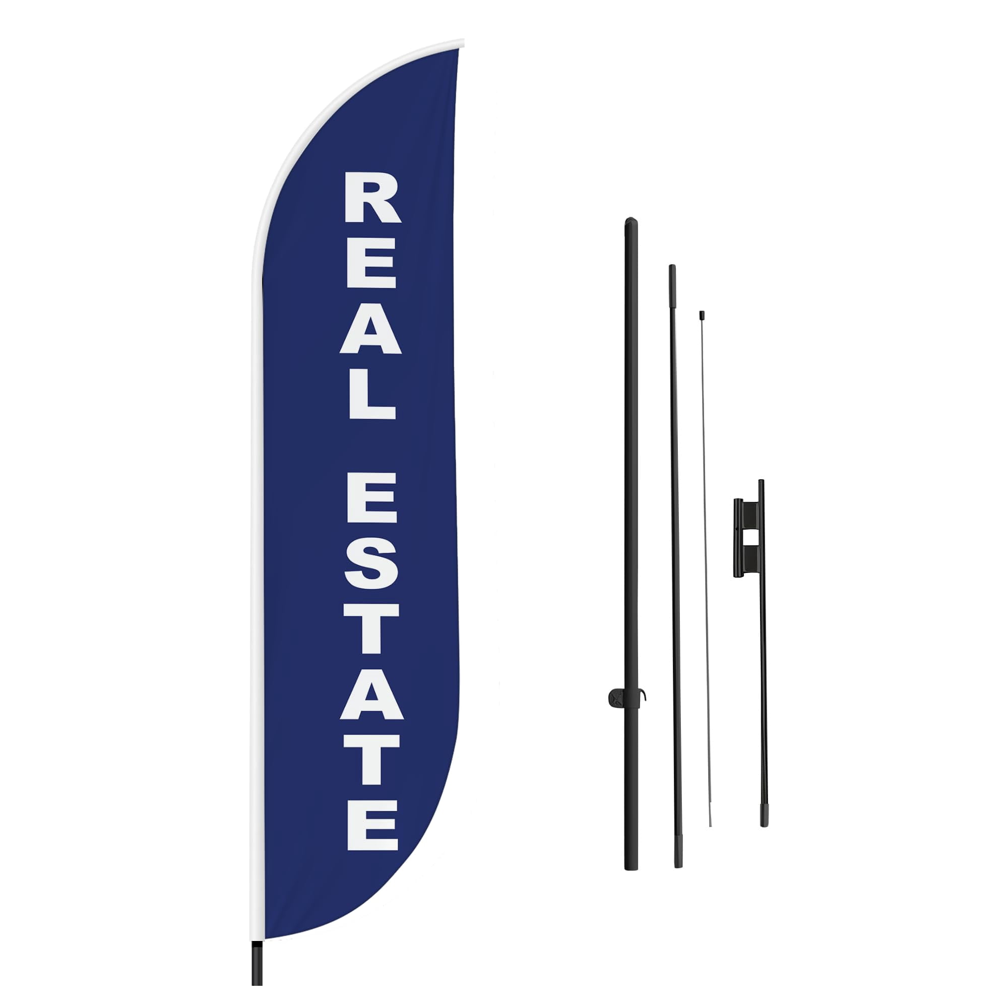 Real Estate Feather Flag(11.5feetX2.5feet) by DreamController | Outdoor ...