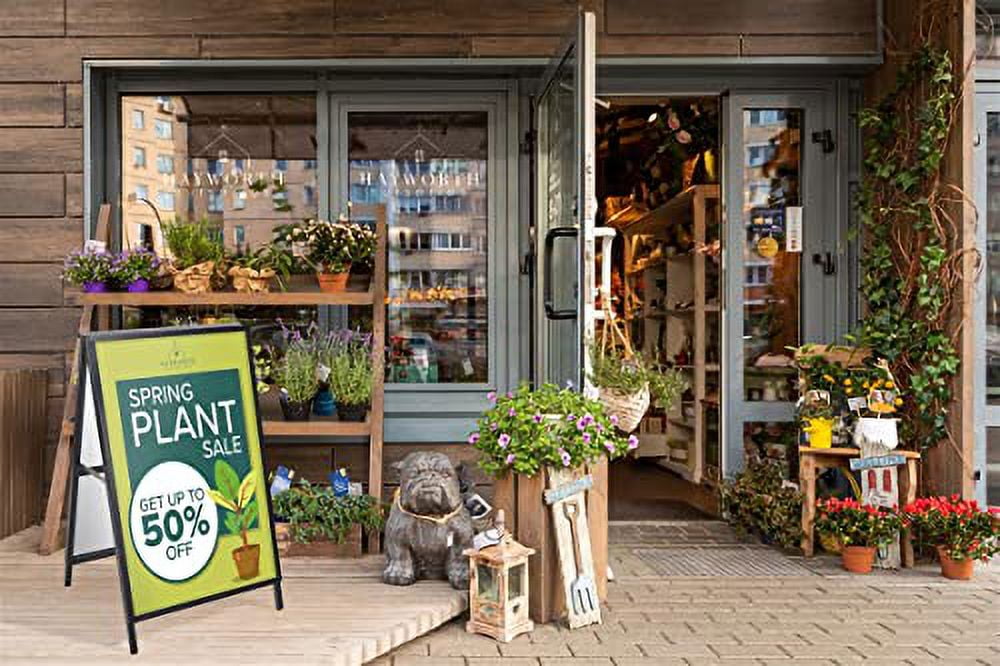 Real Estate Sign 24”w x 40”h x 24-1/2”d Black Coated Steel Metal ...