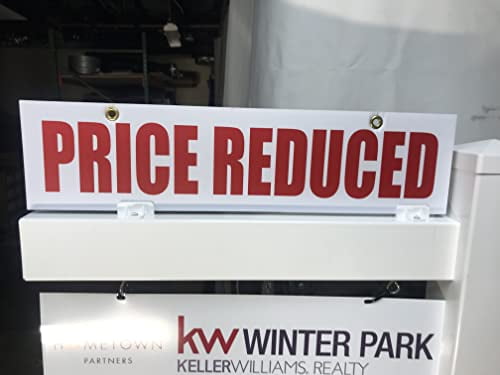 Real Estate Sign Riders, 5 Pack PRICE REDUCED Sign Rider 6” x 24 ...