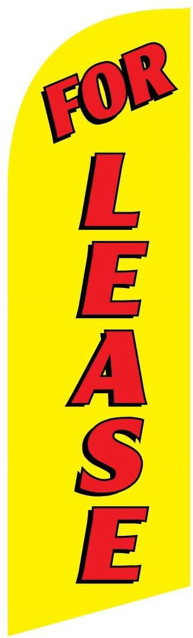 Real Estate for Lease Feather Banner Flag Sign with Flag Pole Kit ...
