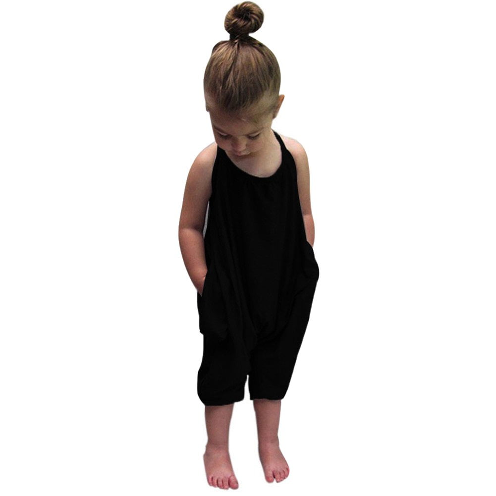 Real Fancy Backless Harem Strap Sleeveless Jumpsuit, 3T (Girl's ...