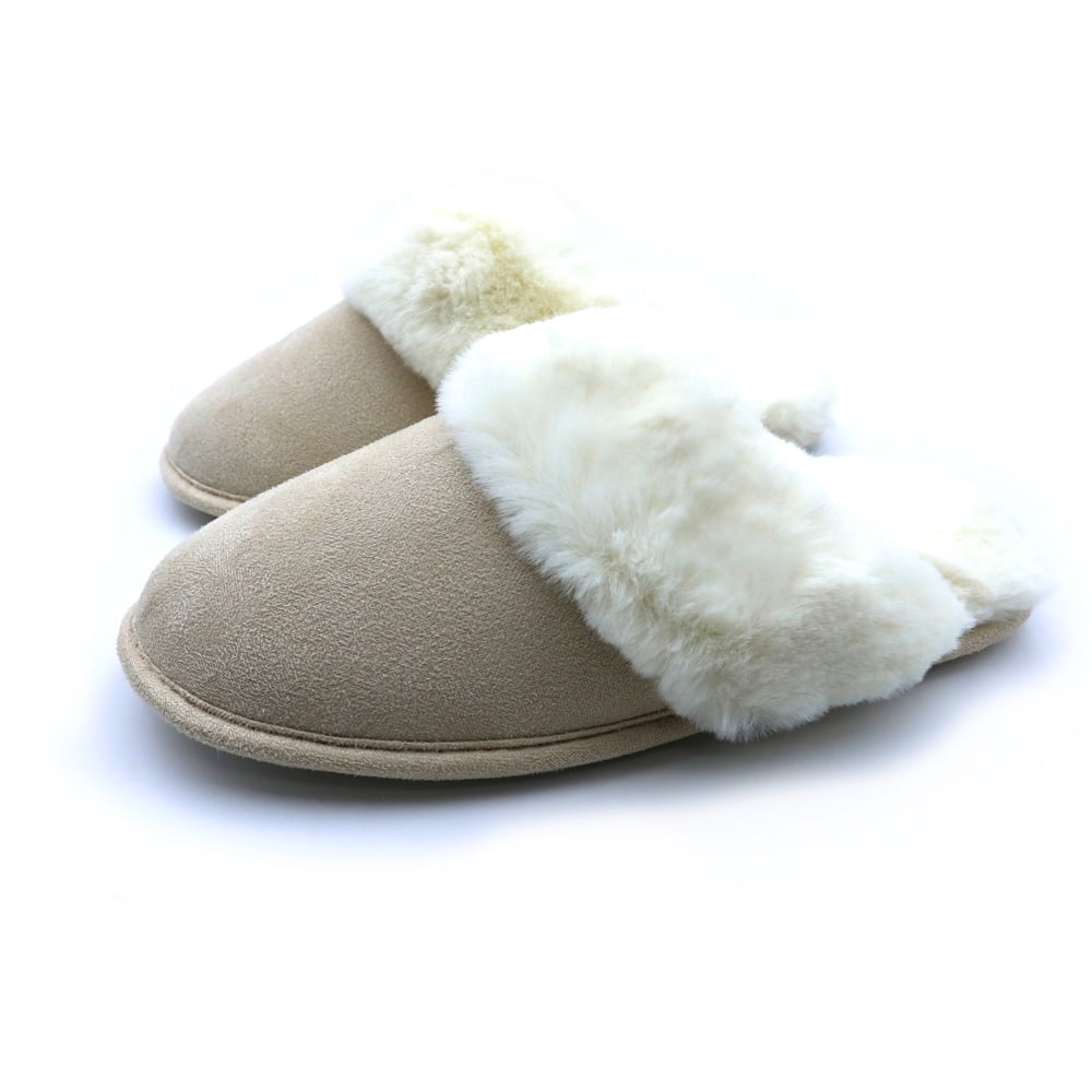 Real Fancy Winter plush faux suede Slippers-anti-slip indoor slippers ...