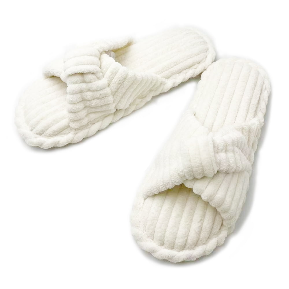 Real Fancy Women Memory Foam House Womens Slipper Slides Home Bedroom ...