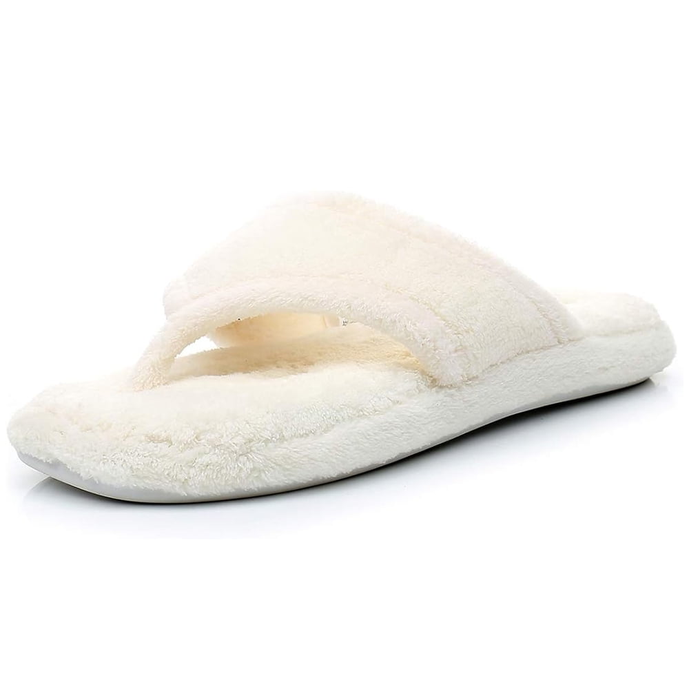 Real Fancy Women's Flip Flops Slippers - All-Season Memory Foam Spa ...