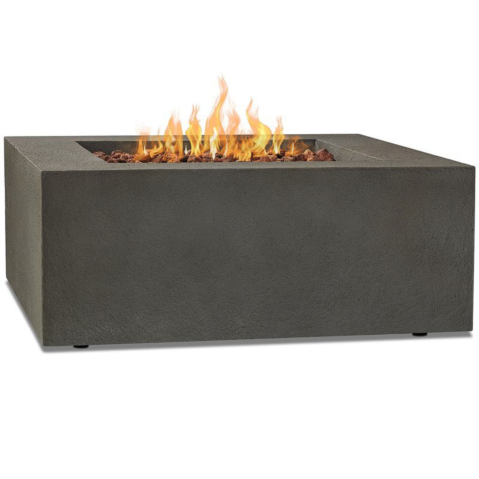 "Real Flame Baltic 36.5"" Modern Outdoor Fire Pit Table, Natural Gas ...