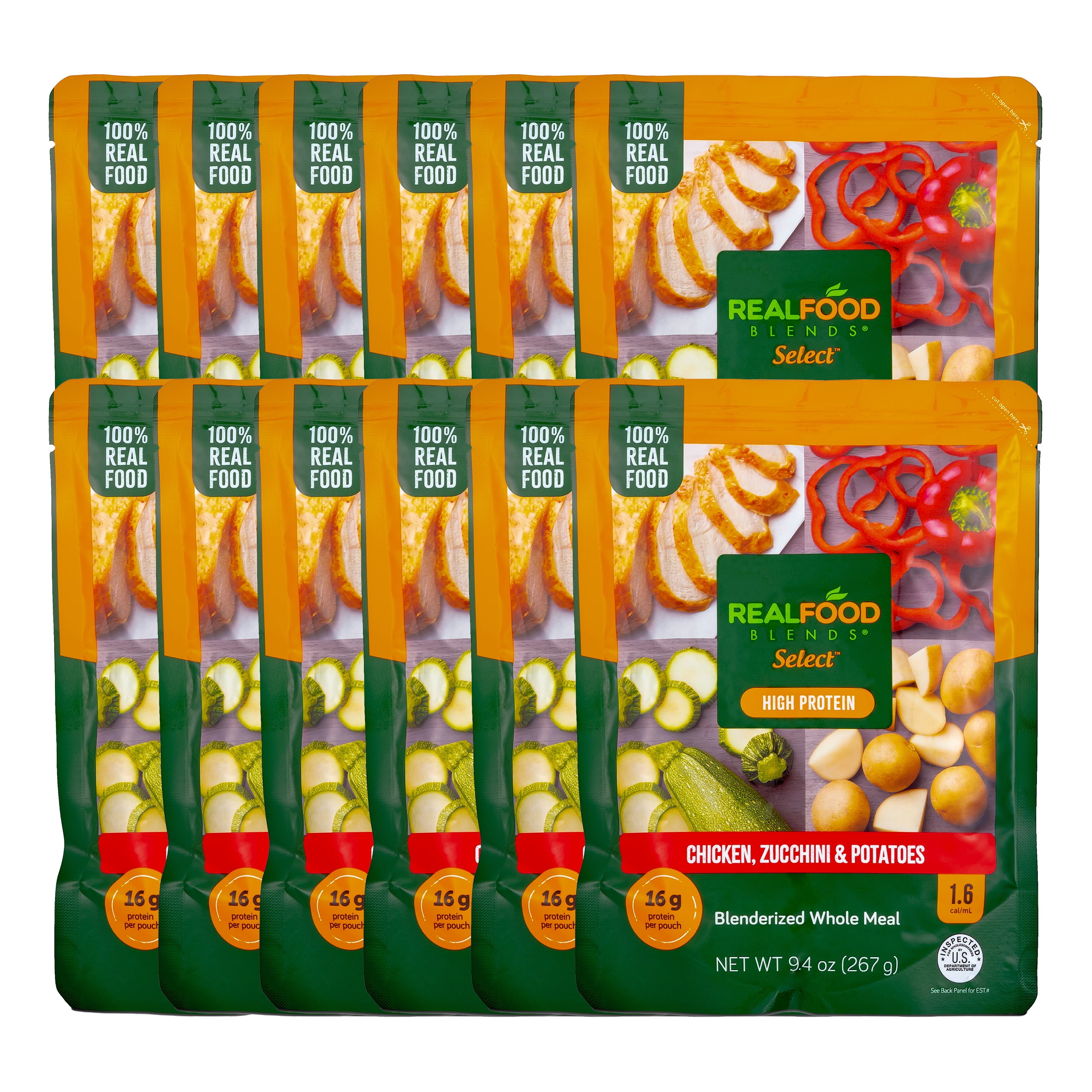 Real Food Blends Select Chicken, Zucchini & Potatoes – Pureed Food Meal ...