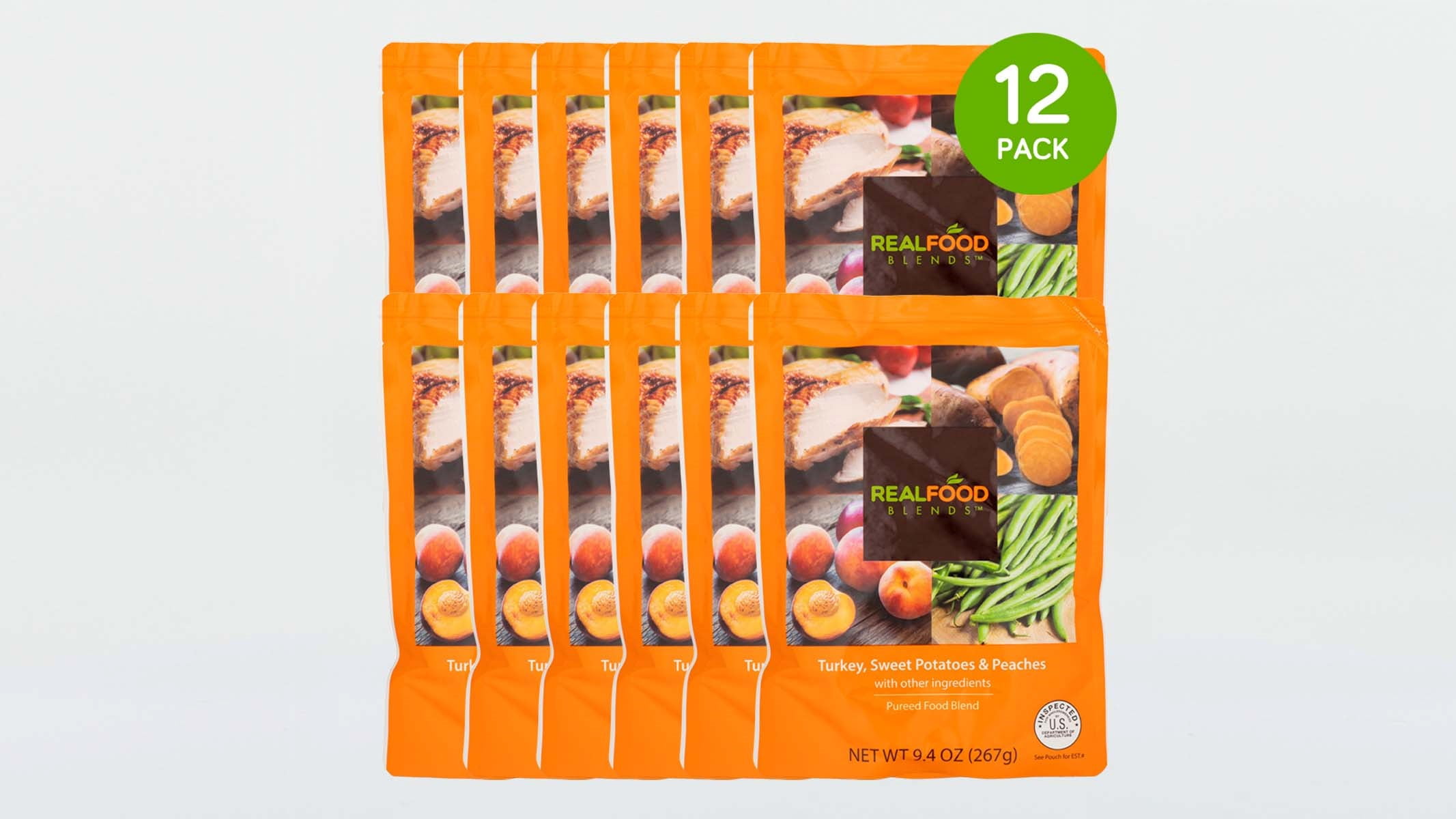 Real Food Blends Turkey & Sweet Potatoes with Peaches Ready Meal -Tube ...