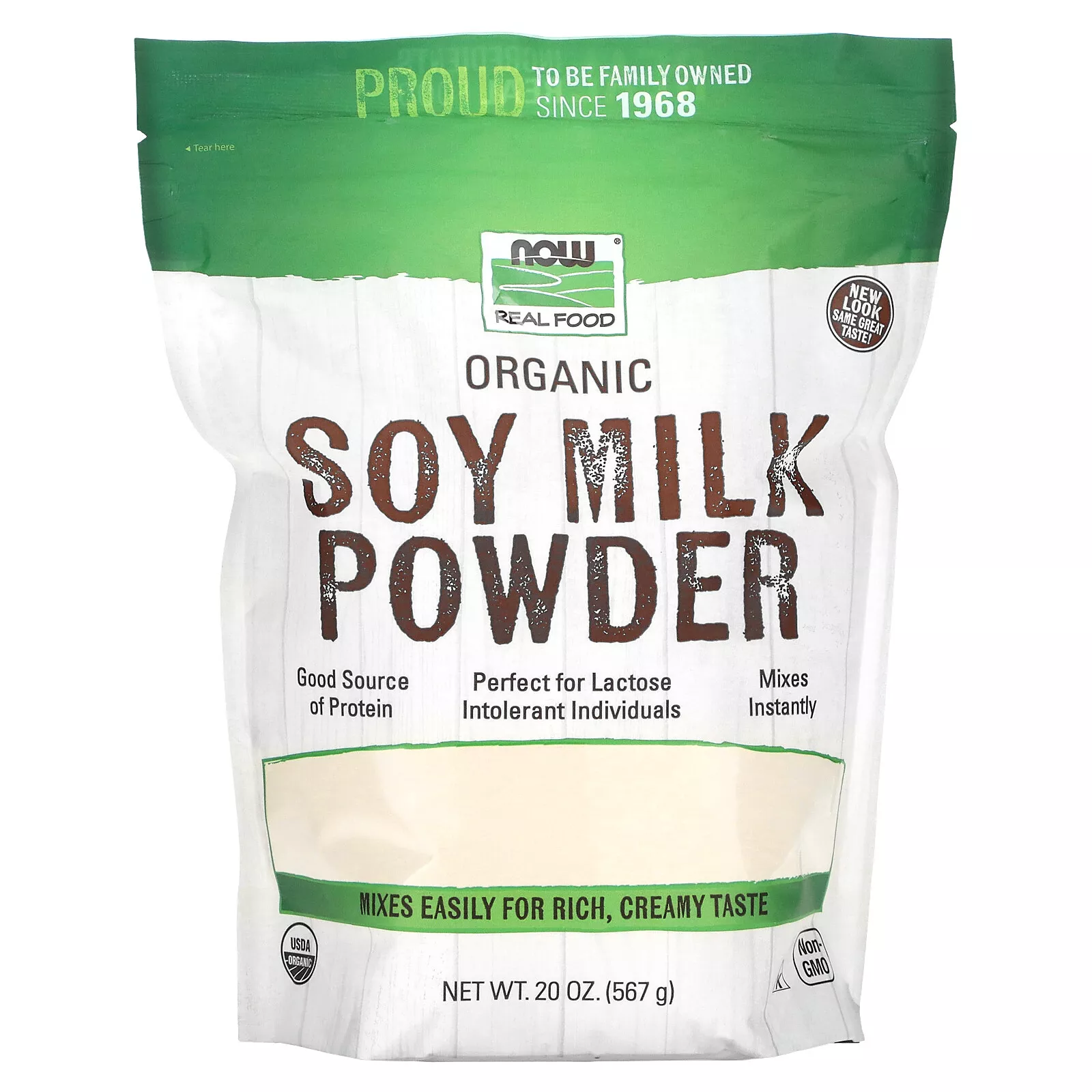 Real Food Organic Soy Milk Powder 20 oz 567 g Organic, Vegan, - Walmart.com