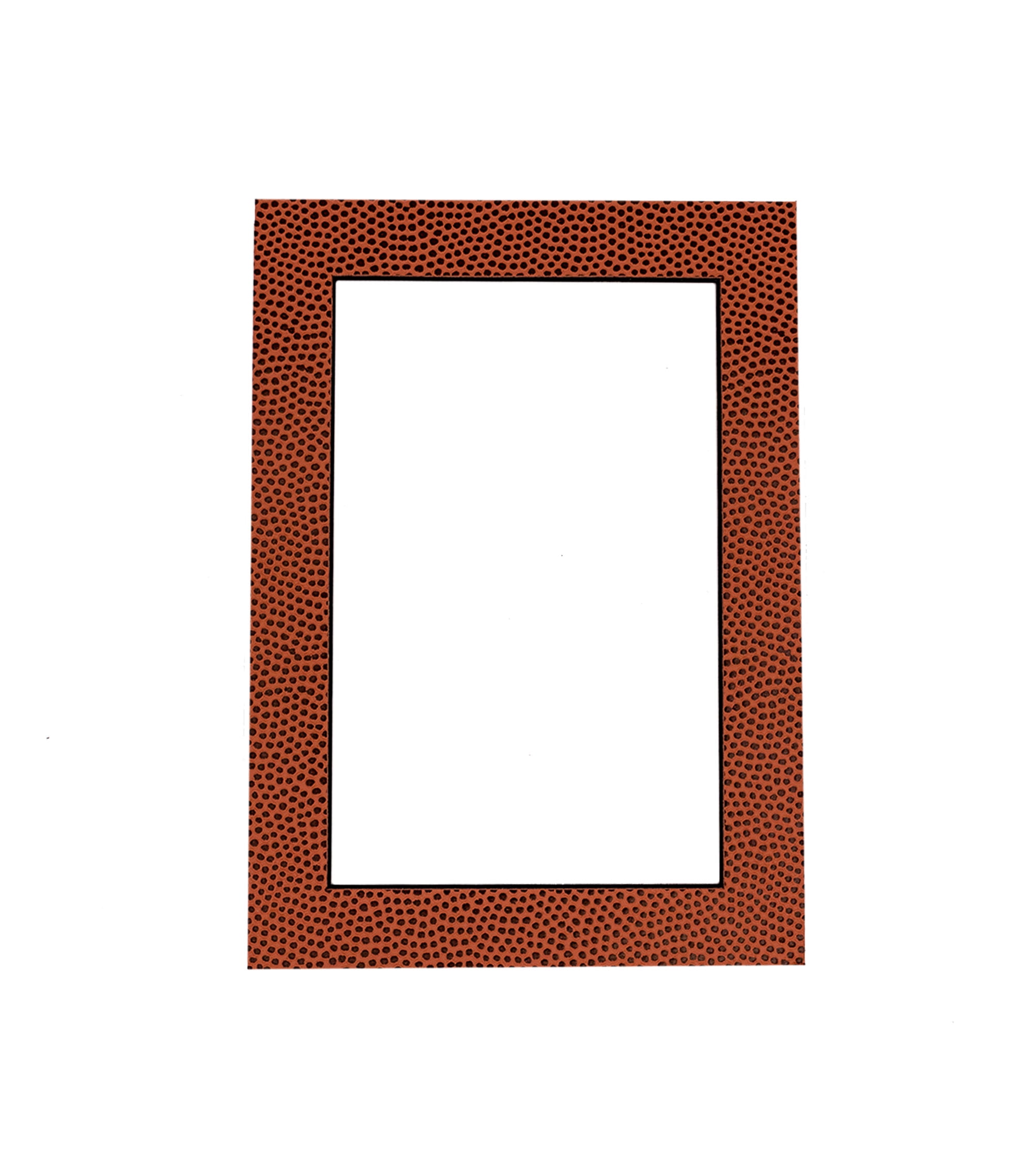 Real Football Texture Photo Mat 5x7 for 4x6 Photos - Fits 5x7 Frame ...