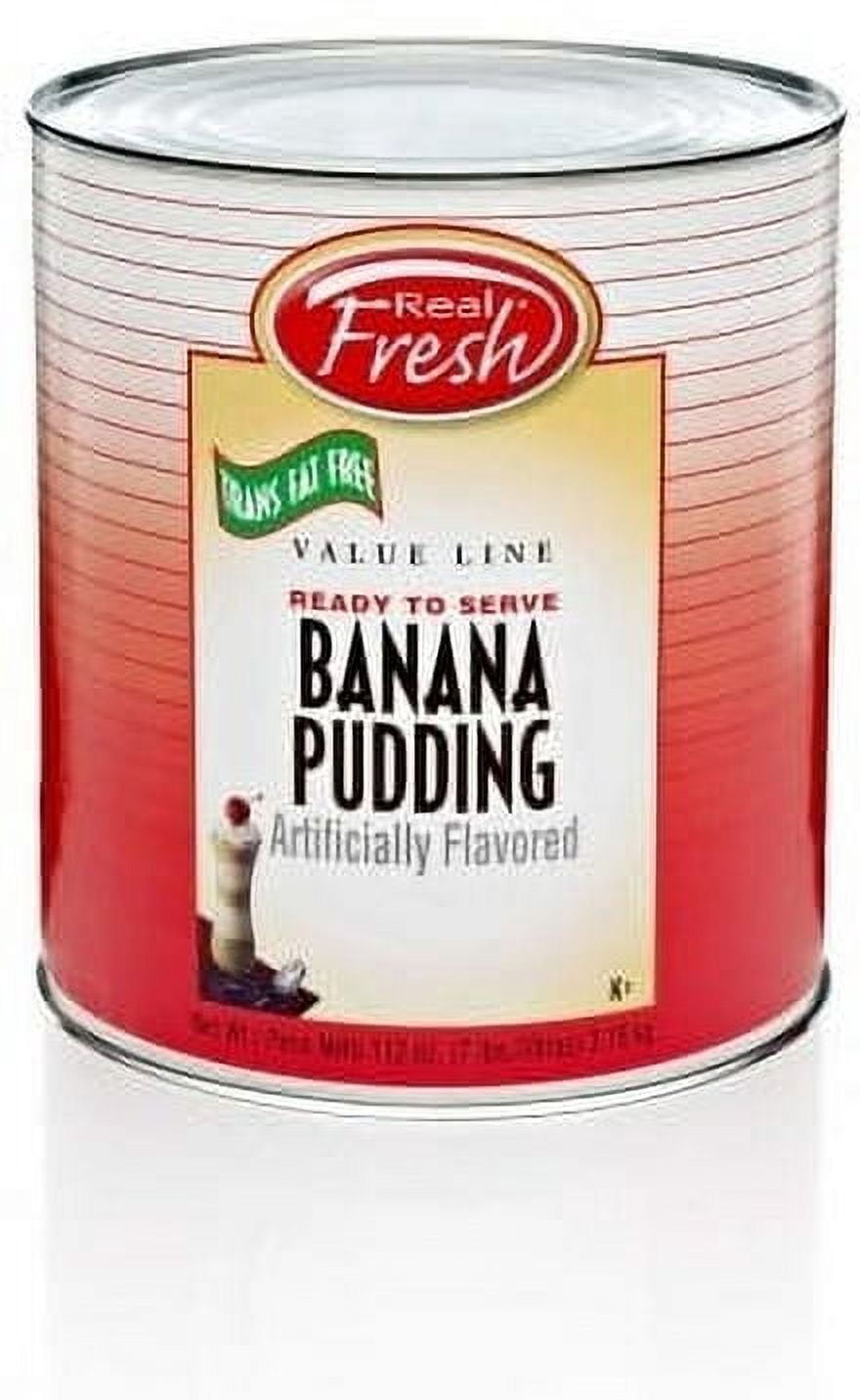 Real Fresh Trans Fat Free Banana Pudding 7 lb (6 Count) - Walmart.com