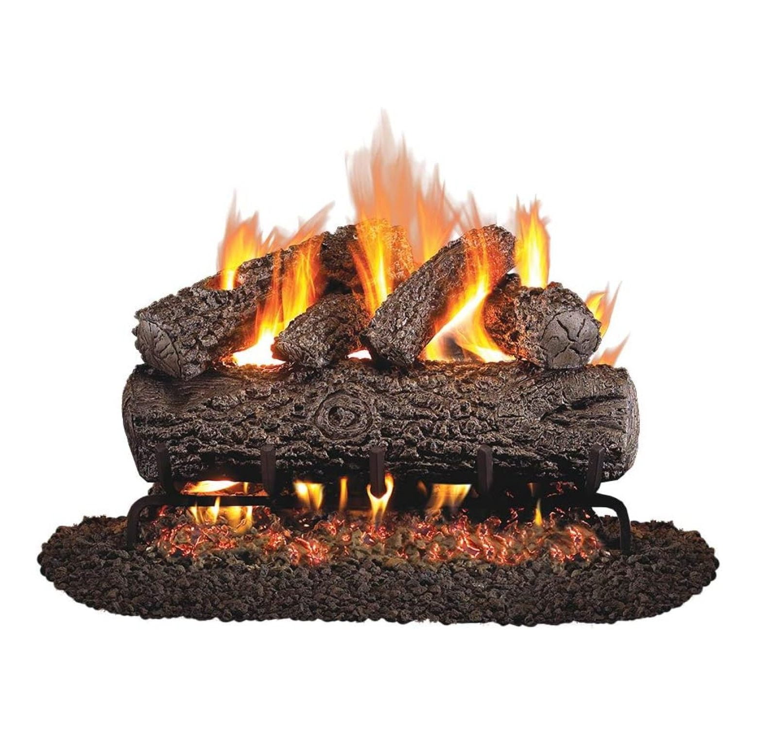 Real Fyre 18 Inch Post Oak Gas Logs Only No Burner 18-Inch Post Oak ...