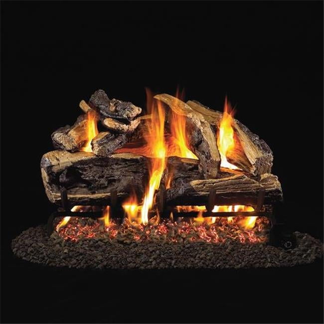 Real Fyre 24 in. Charred Rugged Split Oak Vented Log Set - Walmart.com