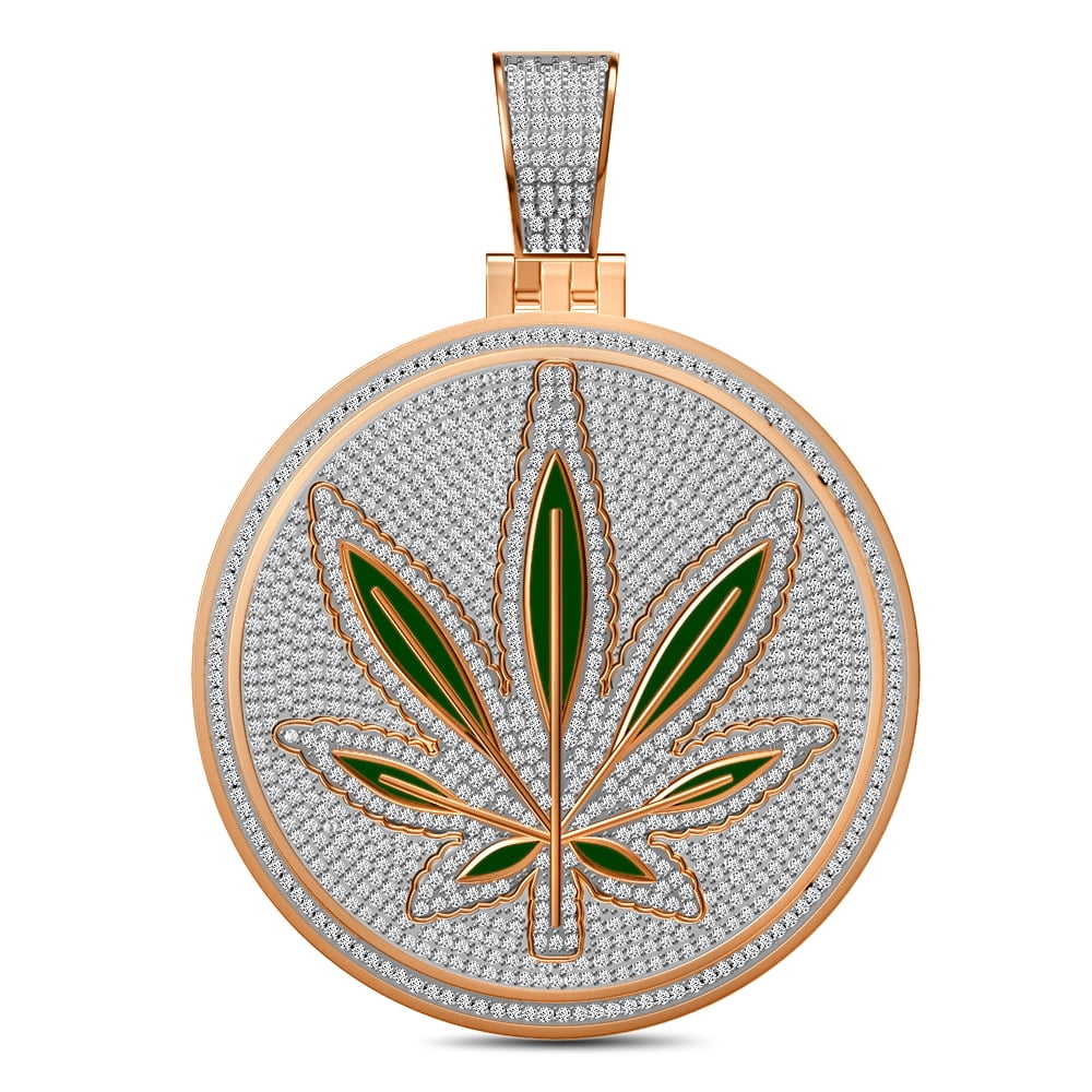 Real Genuine 4.50 Cwt. VVS1 Natural MOISSANITE Diamond Weed Marijuana ...