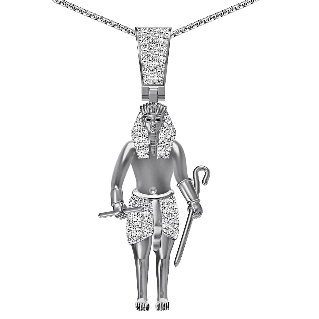 Real Genuine Authentic Diamond 0.61 Cwt. 30+ Grams Egyptian King Tut ...