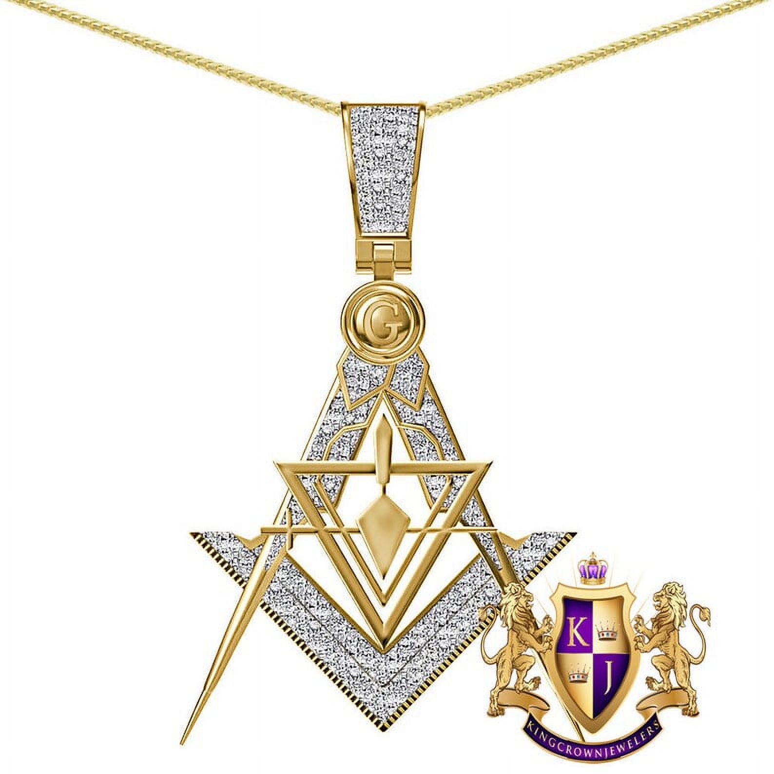 Real Genuine Authentic Diamond 0.75 Cwt. Cryptic Masonry York Rite ...