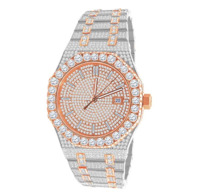 Real Genuine Certified 24.65 Cwt. VVS/D Moissanite Diamond Men's ...