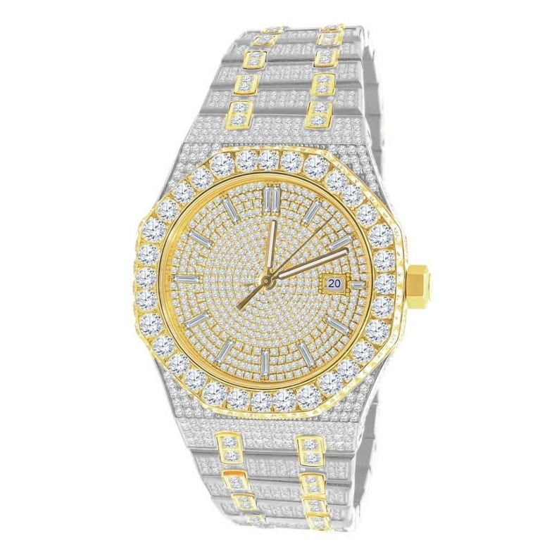 Real Genuine Certified 24.65 Cwt. VVS/D Moissanite Diamond Men's ...