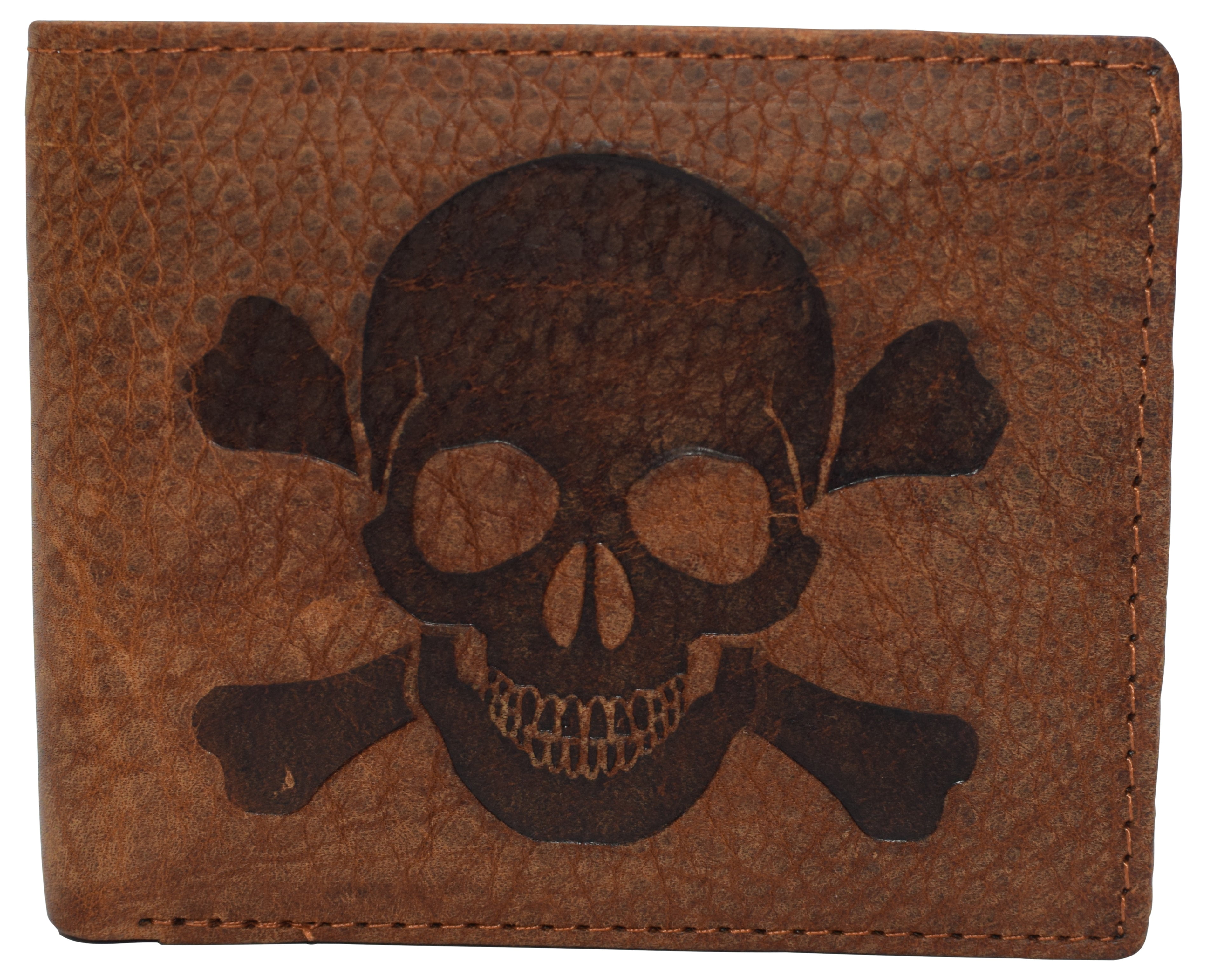 Real Genuine Leather RFID Blocking Wallets Mens Wallet Bifold Classic ...