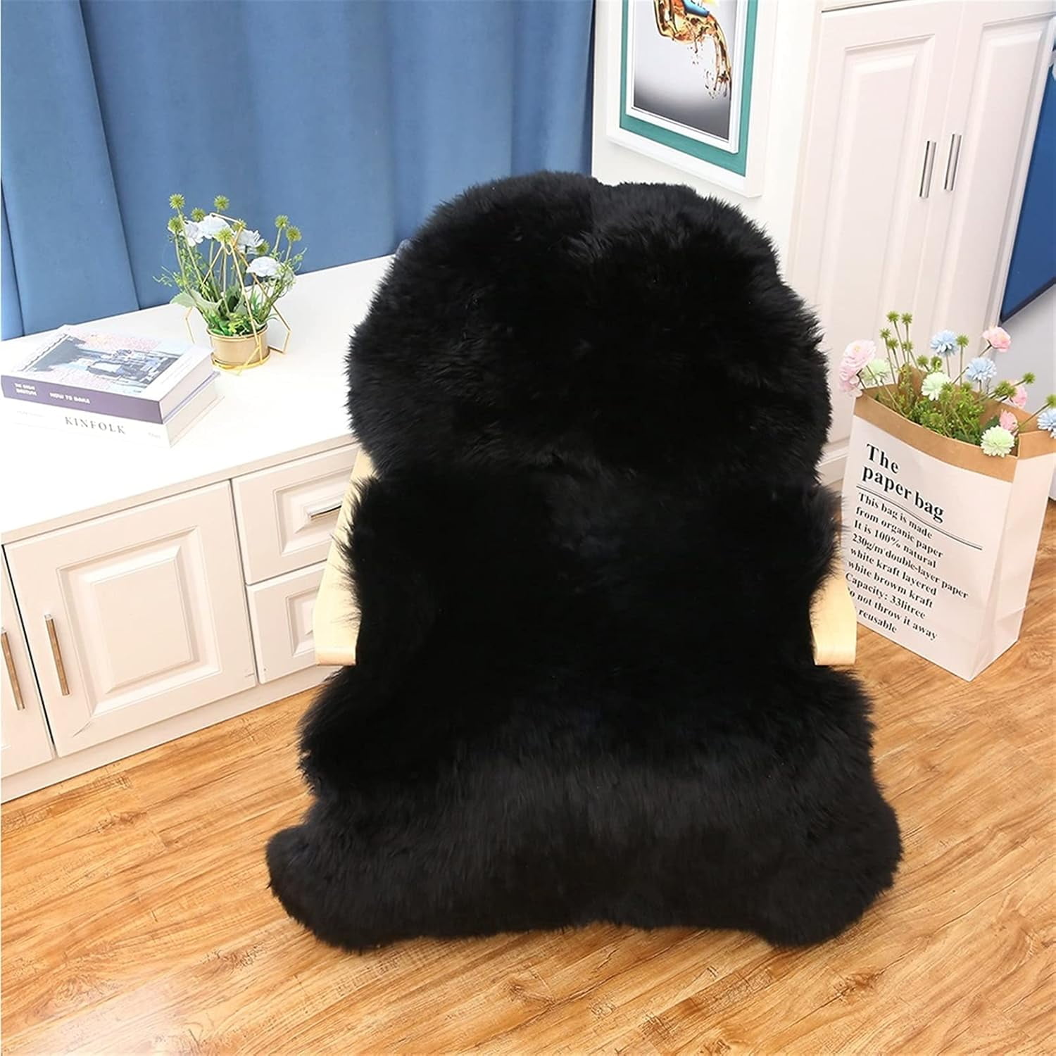Real Genuine Sheepskin Rug Natural Fur Rug Sheep Skin Rug Full ...