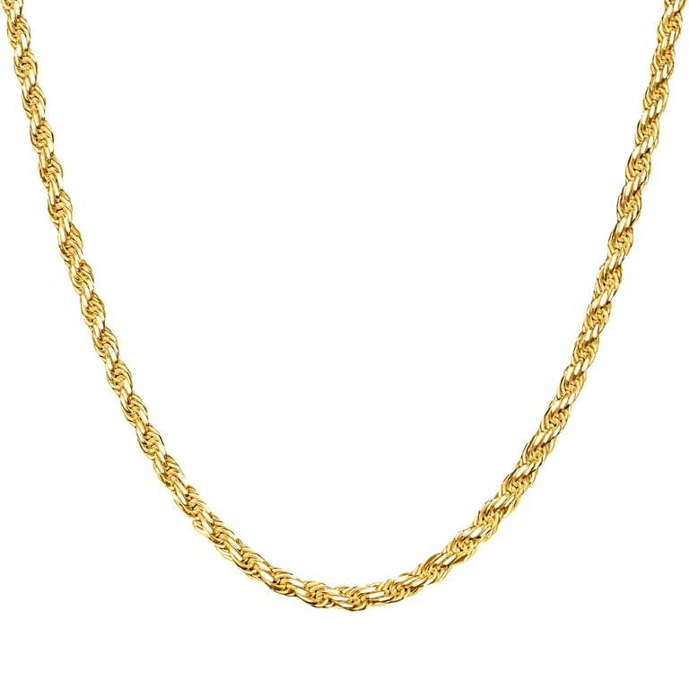 14K Yellow Gold 20 inch 2.75mm Rope Chain Necklace
