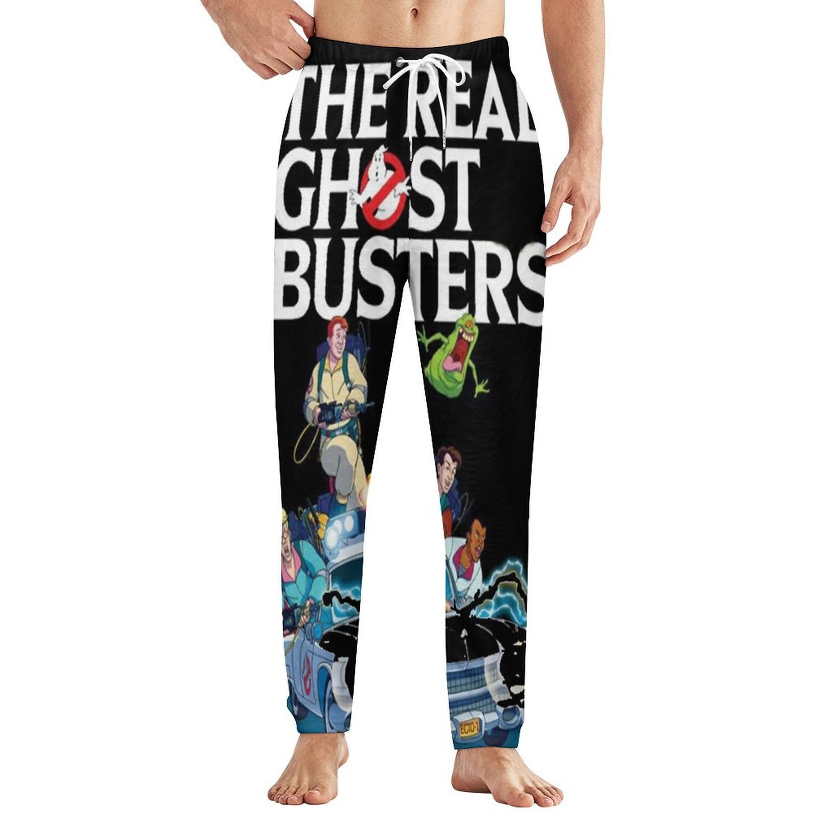 Real Ghostbusters Flannel Men's Pajama Pants Bottoms Home Loose Plush ...