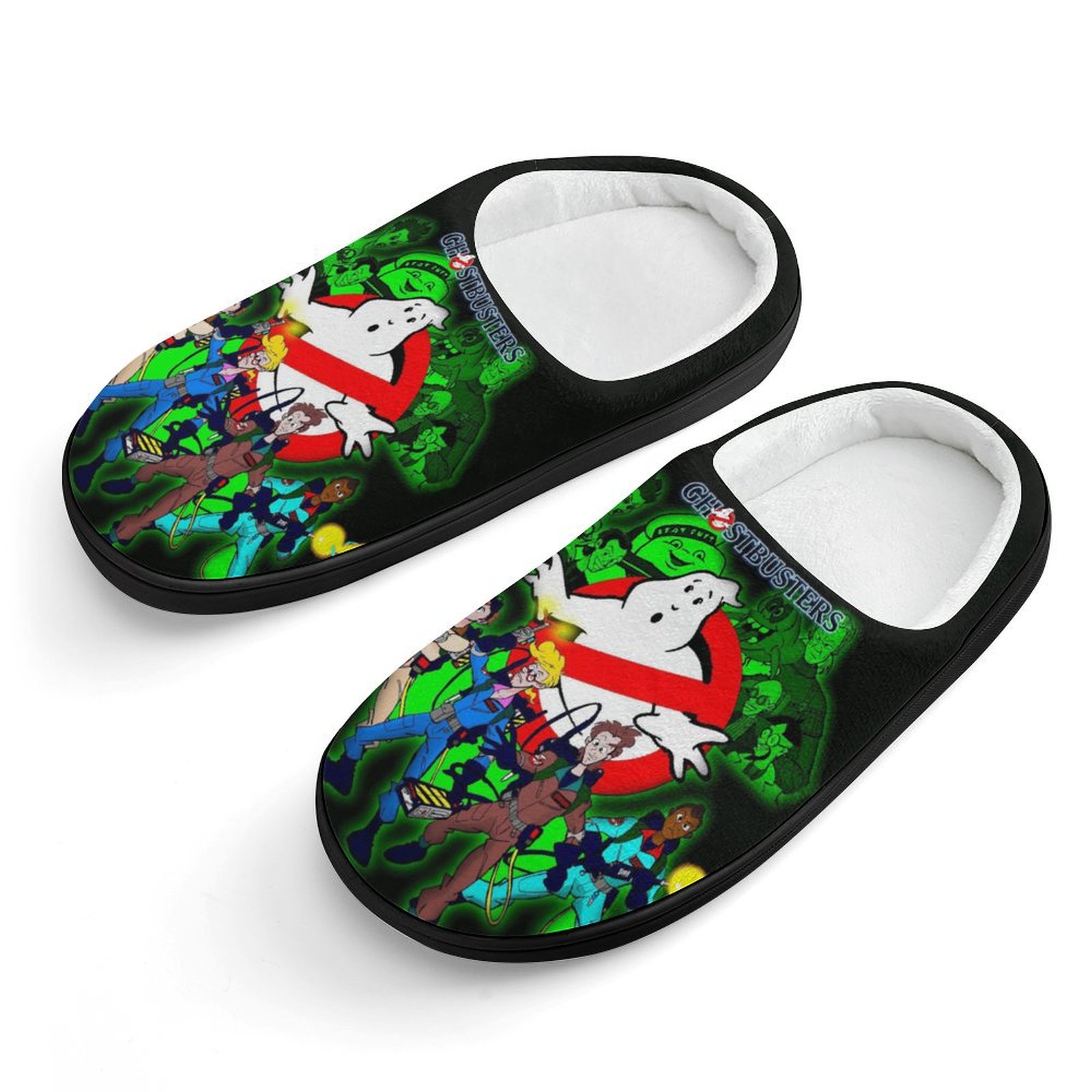 Real Ghostbusters Kids Cotton Slippers Slip-on Indoor Memory Foam House ...